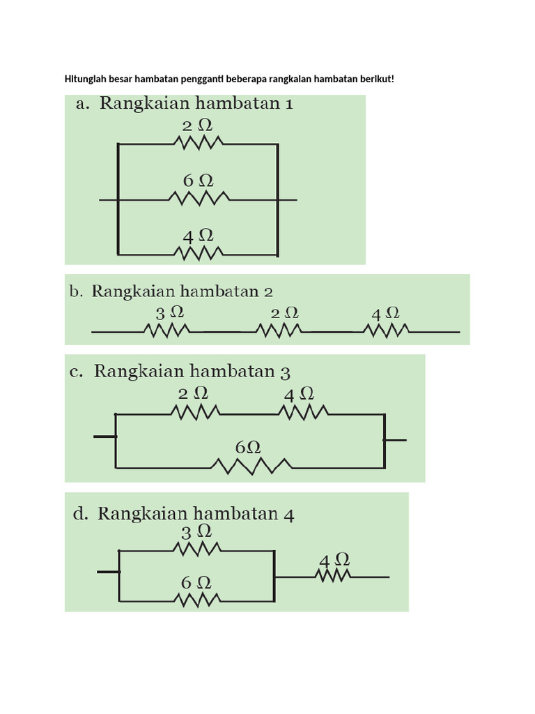 Latihan Hambatan Listrik | PDF