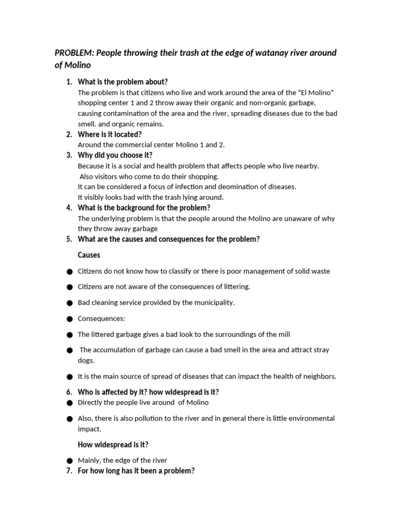 PROBLEM RIVER (1) | PDF