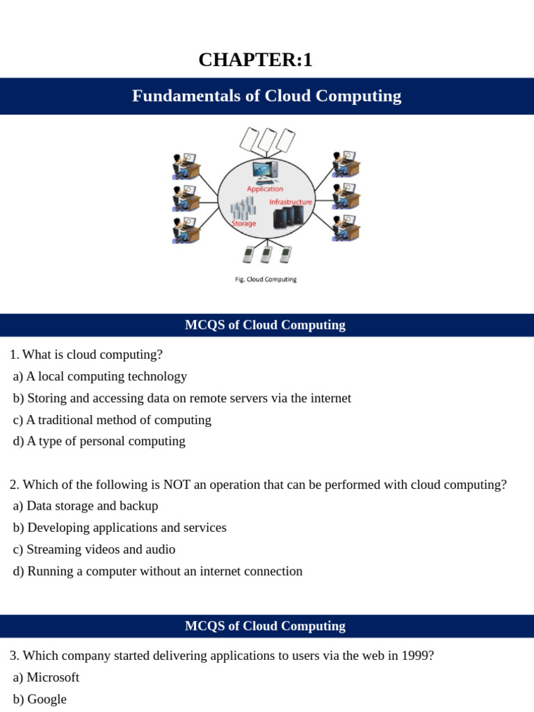 Icc Ch1 Mcqs | PDF | Cloud Computing | Computing