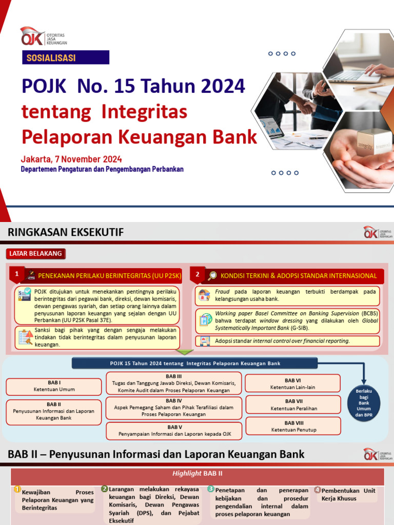 Tayangan Sosialisasi POJK IPK | PDF