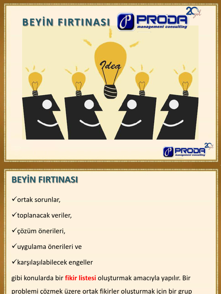 MMB Proda Beyin Firtinasi | PDF