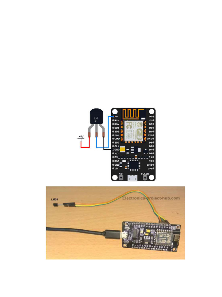 Read The Sensor Data and Upload The Data To Thing Speak Cloud Using Node MCU | PDF | Arduino ...