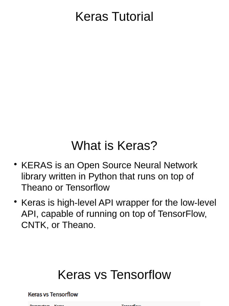 Keras | PDF | Deep Learning | Regression Analysis