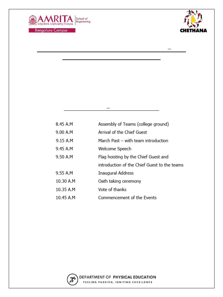 Itenary Latest - 2025 | PDF