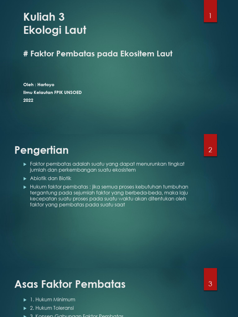 Faktor Pembatas | PDF