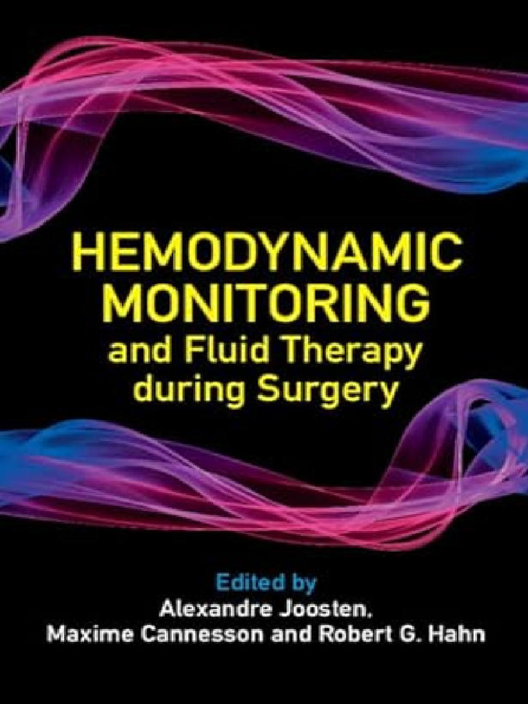 Hemodynamic Monitoring and Fluid Therapy During Surgery (Jun 30, 2024 ...