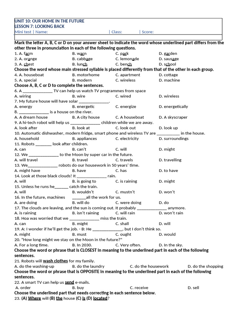 G6 Unit 10 Lesson 7 Revision | PDF | Water