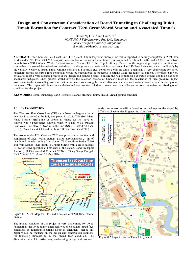 Bore_Tunneling_in_Singapore_Bukit_Timah_Formation_1734429265 | PDF