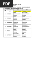 Matric Rewrite Timetable 2025 | PDF