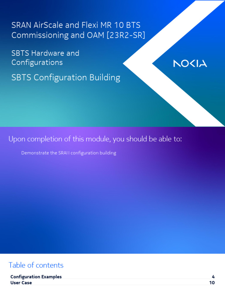 SRAN AirScale BTS Commissioning Guide | PDF | Lte (Telecommunication) | Networking Standards