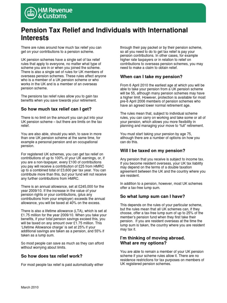 Pensions International | PDF | Pension | Taxes