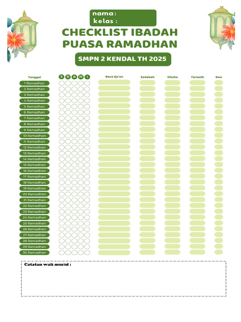 Jurnal Ramadhan | PDF