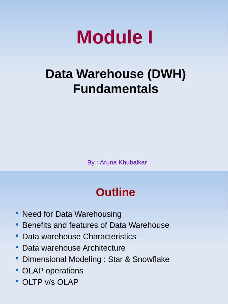 Chapter1 Data Warehousing Intro | PDF | Data Warehouse | Information Management
