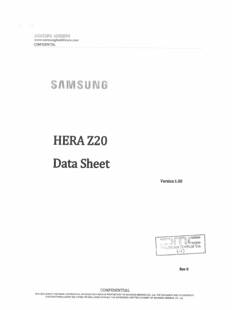 Hera Z20 Datasheet | PDF