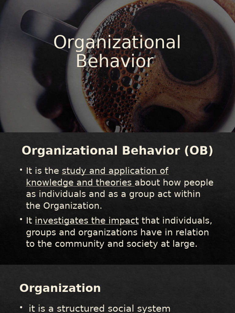 Organizational Behavior | PDF | Organizational Behavior | Psychology
