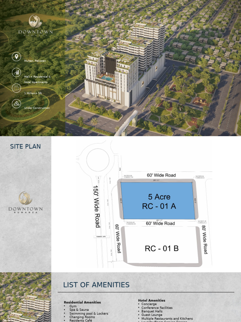 Downtown Rumanza- Presentation 112023 | PDF | Bedroom | Shopping Mall