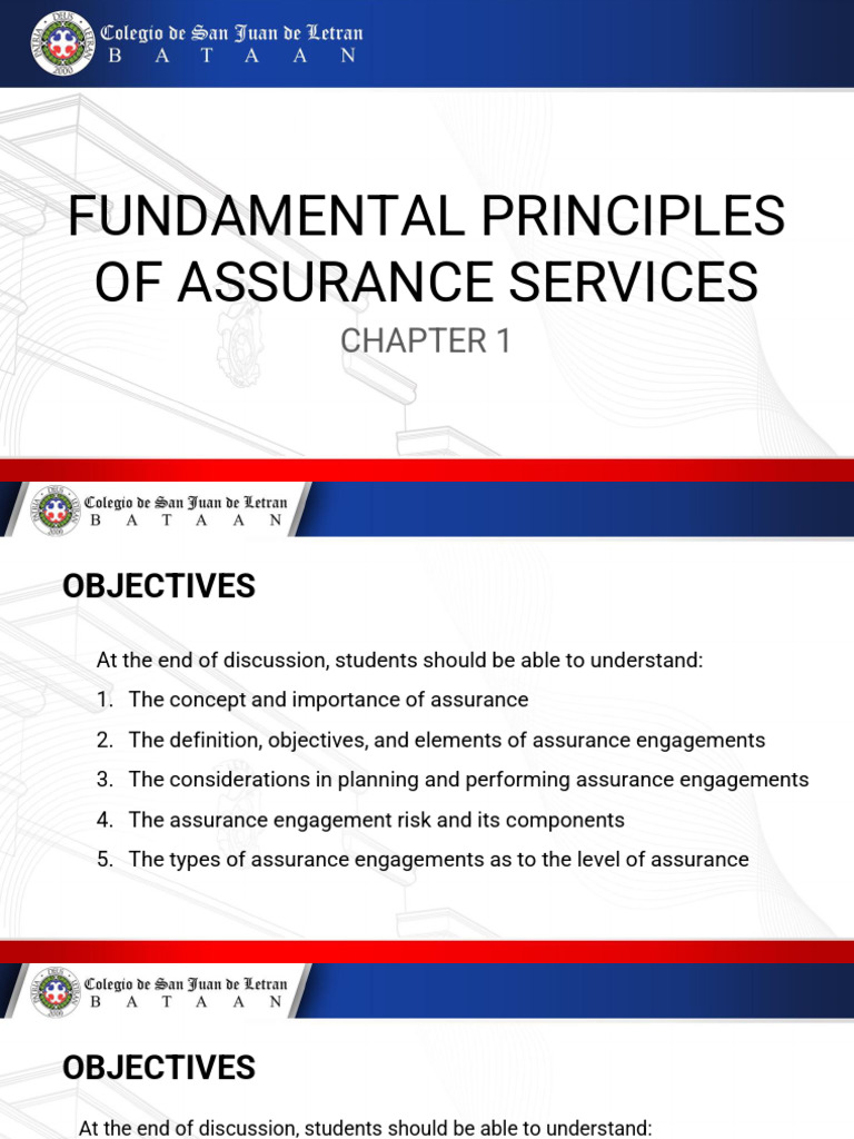 Assurance Services Principles Overview | PDF | Auditor's Report | Audit