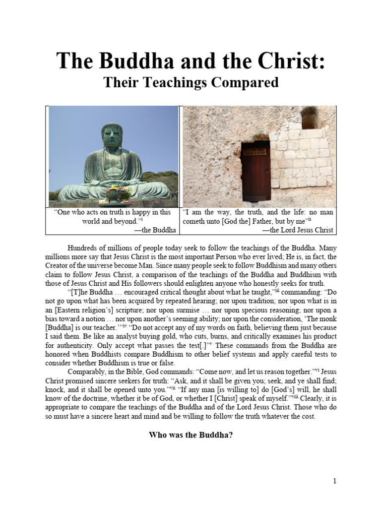 Buddhism and Christ's Teachings | PDF | Jesus | Ten Commandments