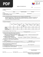 Regsitry of Establishment Form 1020 - Dole Xi | PDF