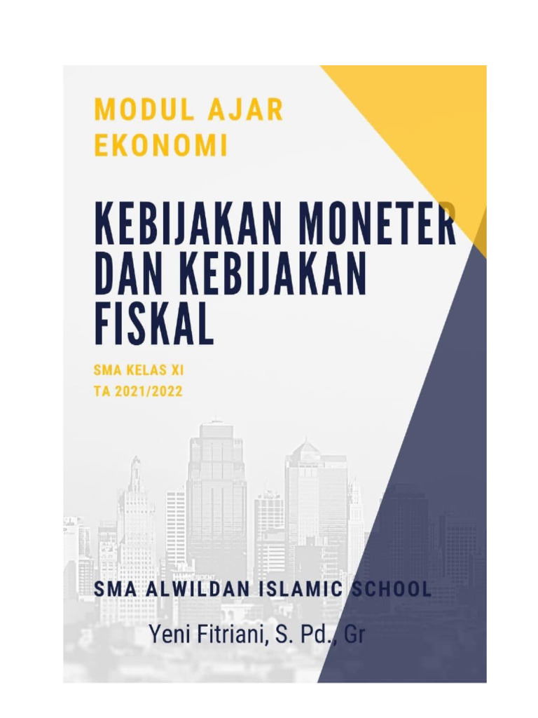 Kebijakan Moneter Dan Kebijakan Fiskal | PDF