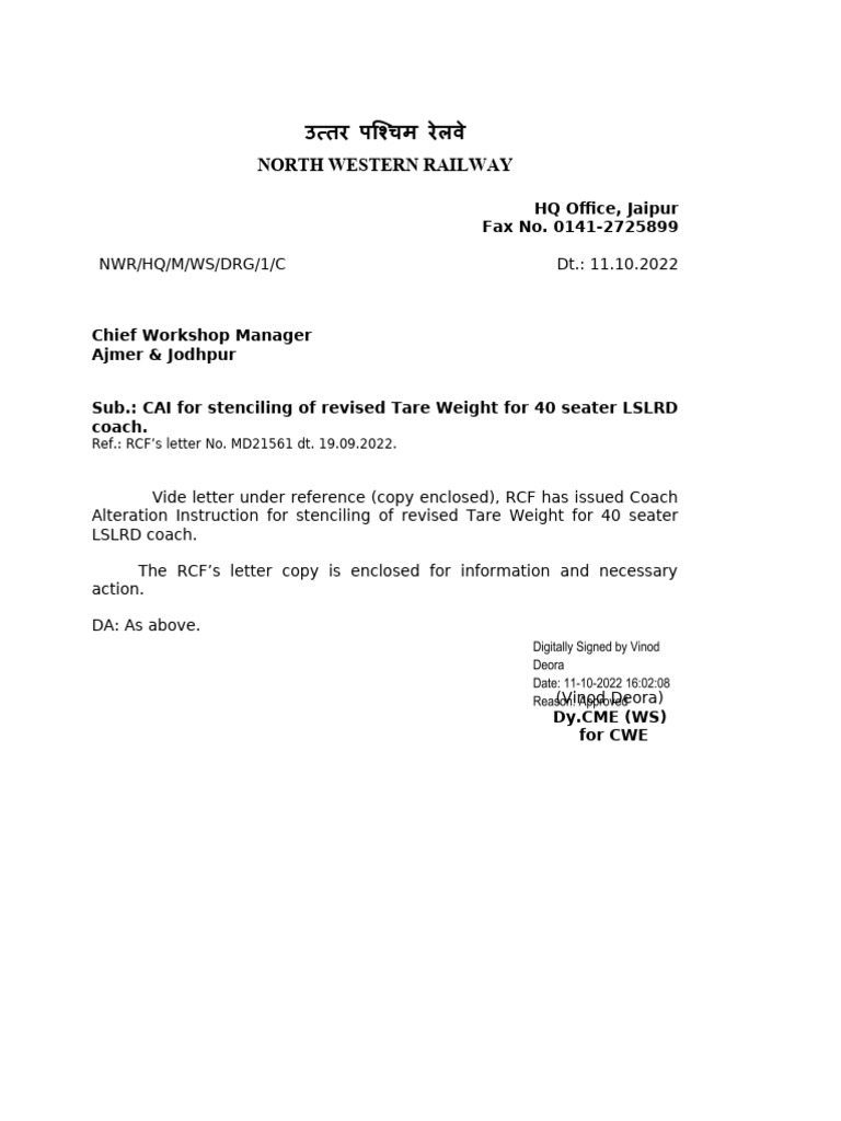 LSLRD Coach Tare WT | PDF