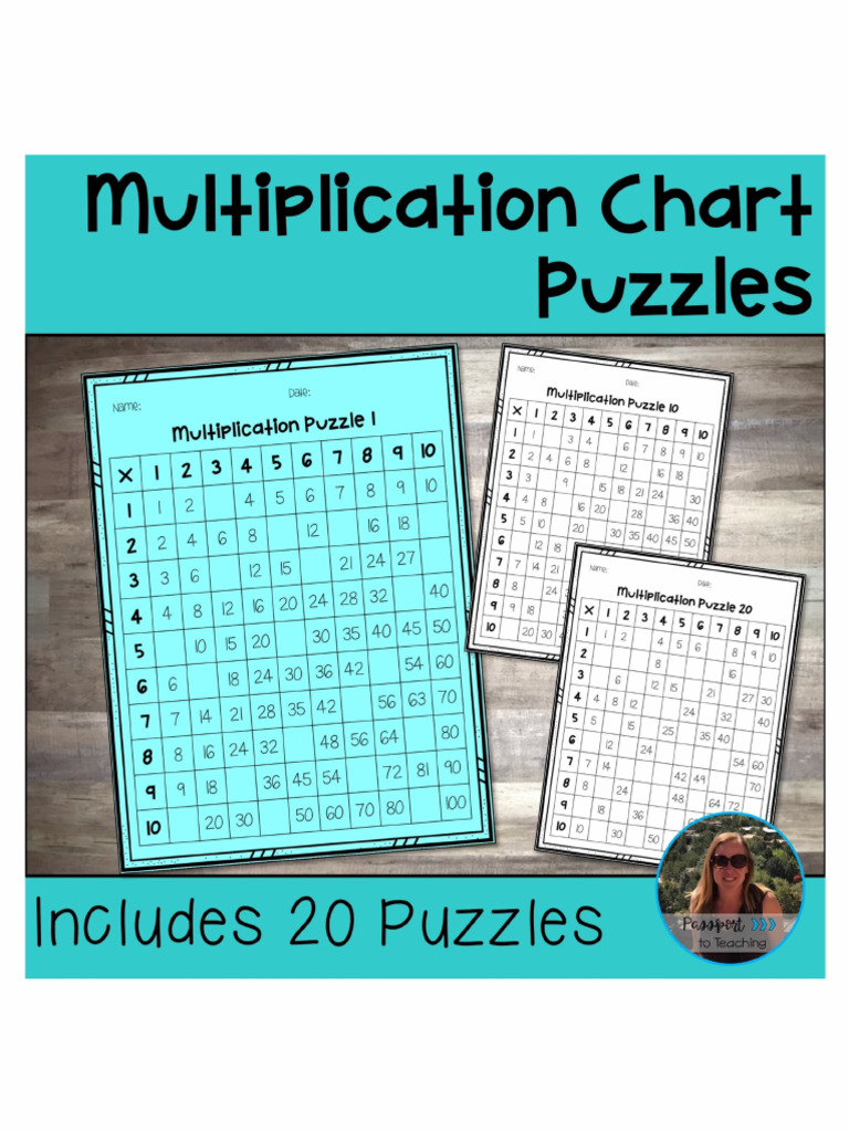 MultiplicationFactChartFillInPuzzlesMultiplicationFactPractice 2 | PDF