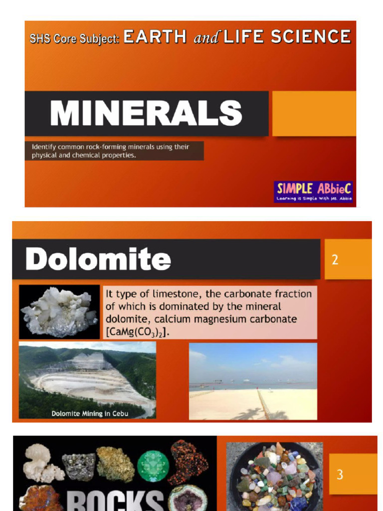 Minerals and Rocks | PDF