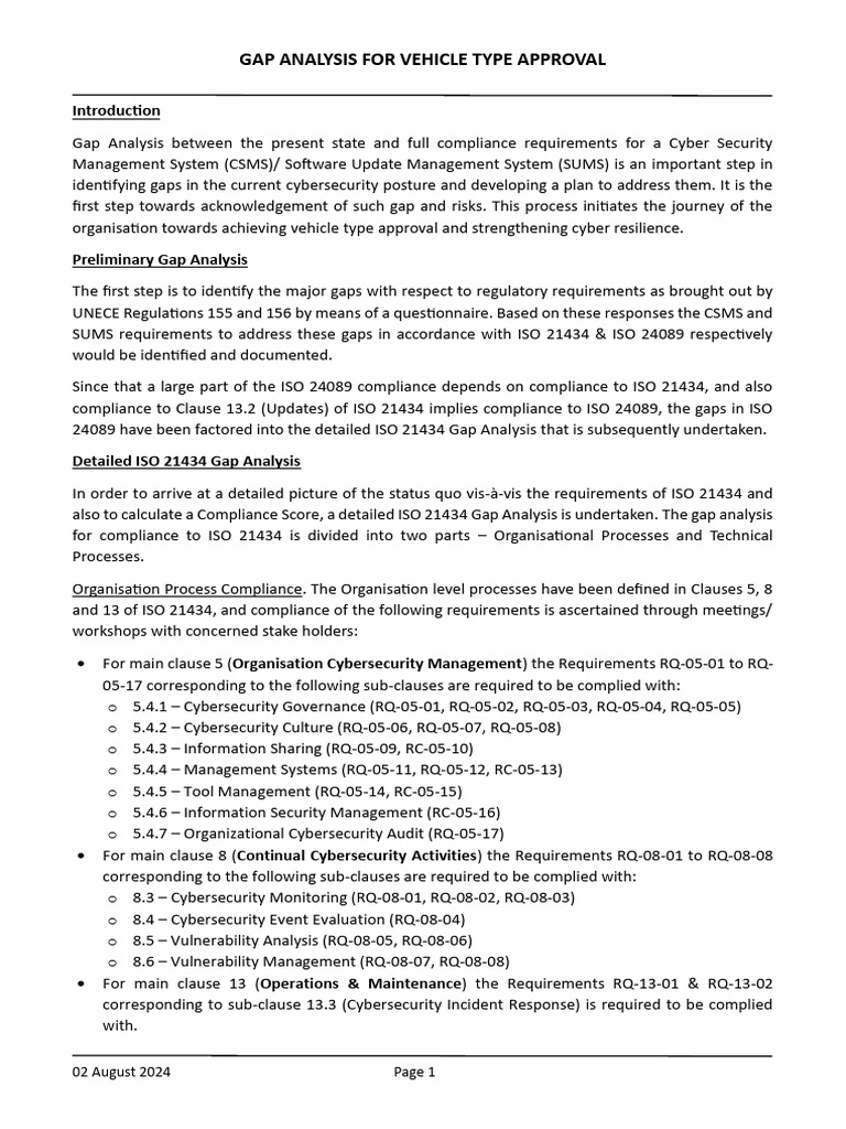 Gap Analysis For VTA - Upload | PDF | Computer Security | Security
