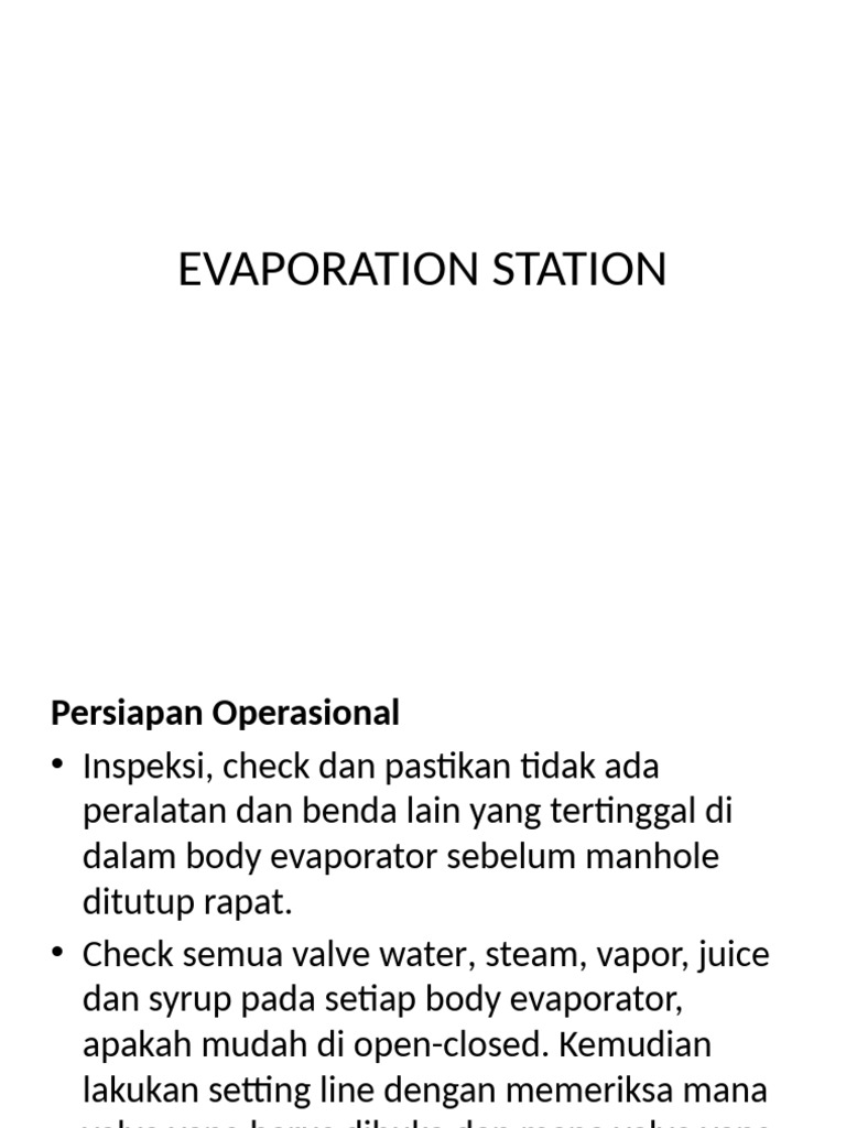 2. EVAPORATION STATION | PDF