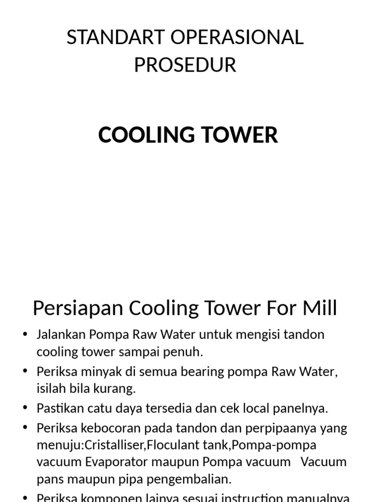 Cooling Tower | PDF