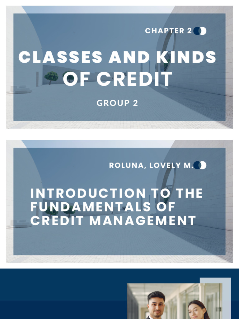 Chapter 2. Classes and Kinds of Credit | PDF | Finance & Money ...