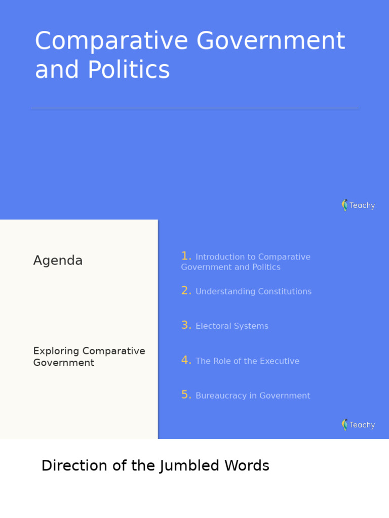 Key Concepts in Comparative Politics | PDF | Governance | Elections