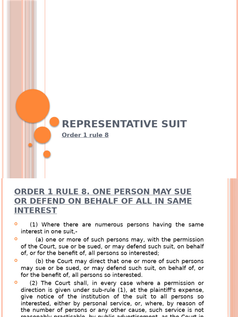 13 representative suit | PDF | Lawsuit | Class Action