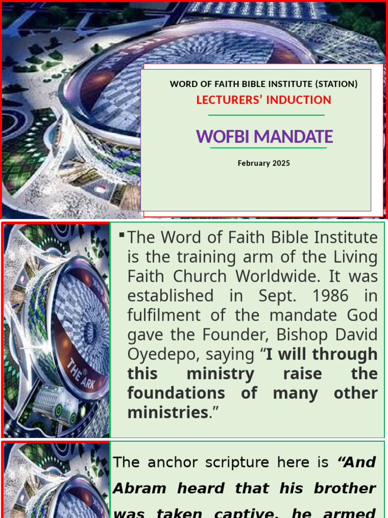 WOFBI 2025 Course Overview and Registration | PDF