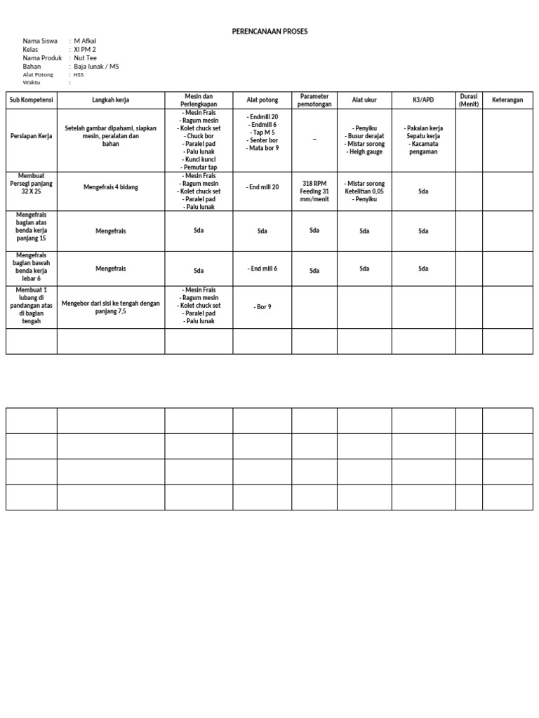 Form Jobsheet-1-1 | PDF