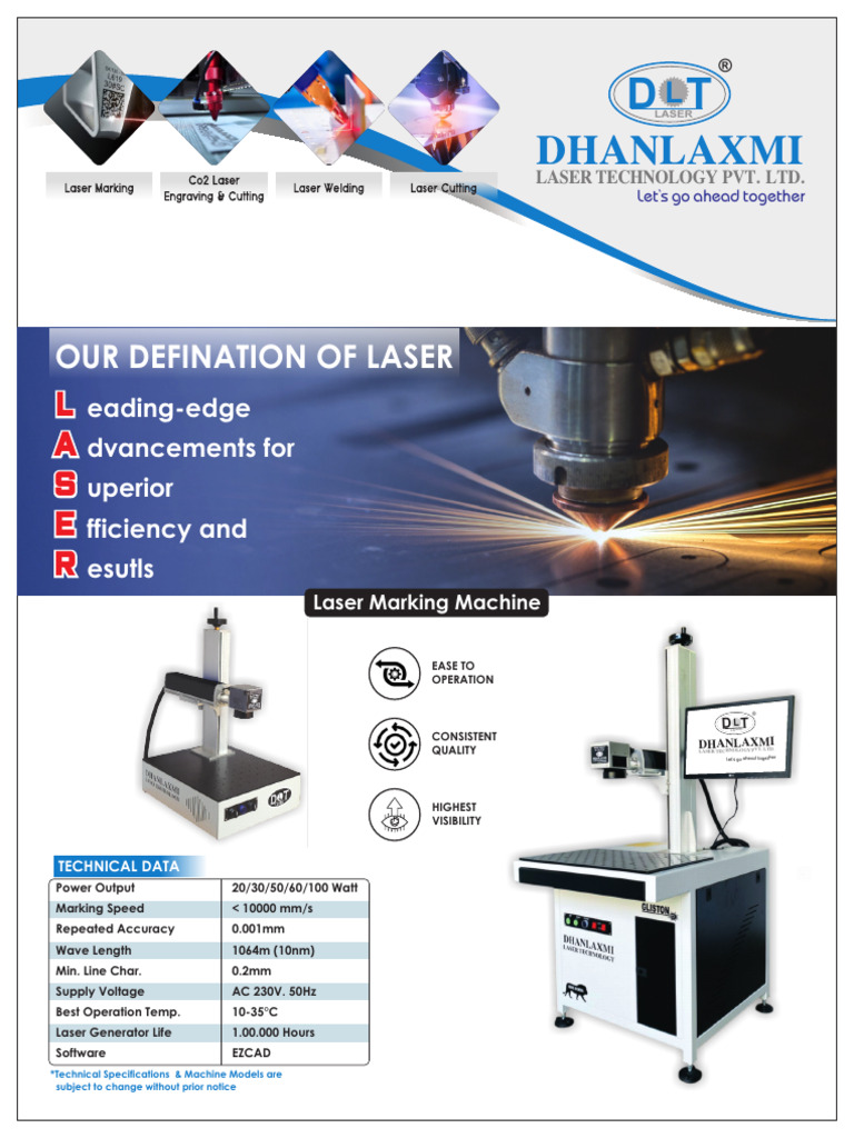 Dhanlaxmi Laser Technology - Brochure | PDF | Laser | Quantum Optics