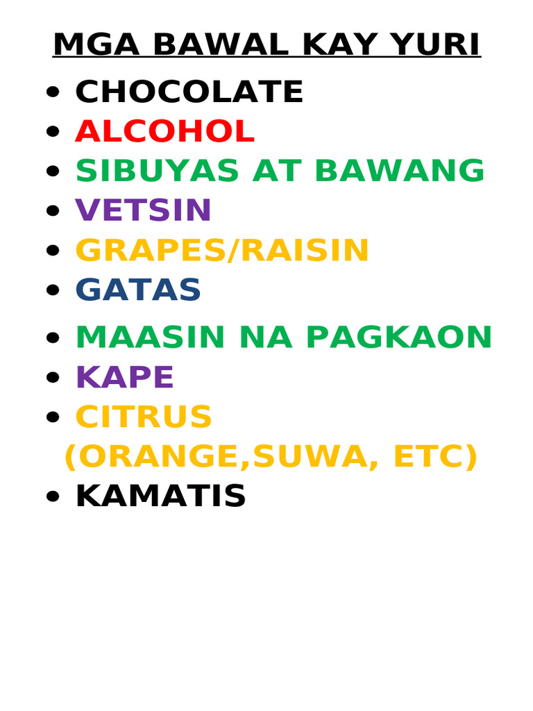 Mga Bawal Kay Yuri | PDF