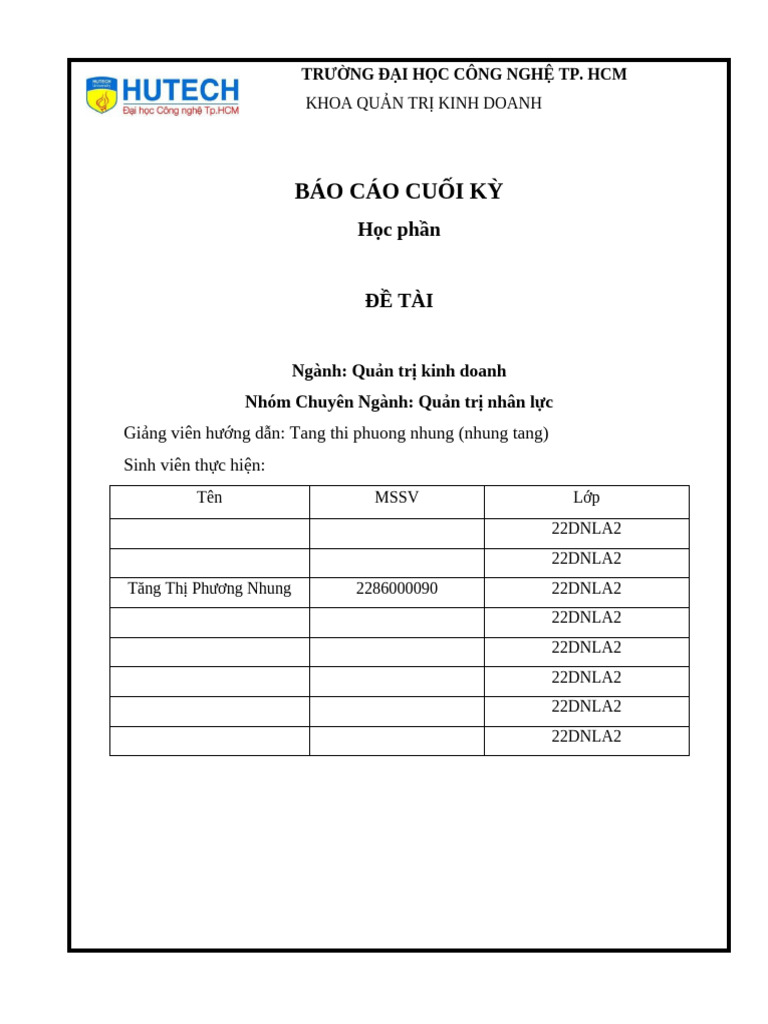 MẪU BCCK | PDF