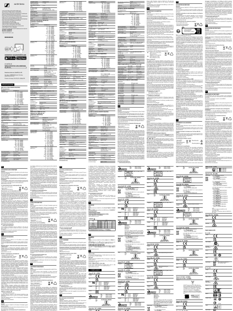 Ew G4 Specifications Manufacturer Declarations 02 2022 | PDF ...