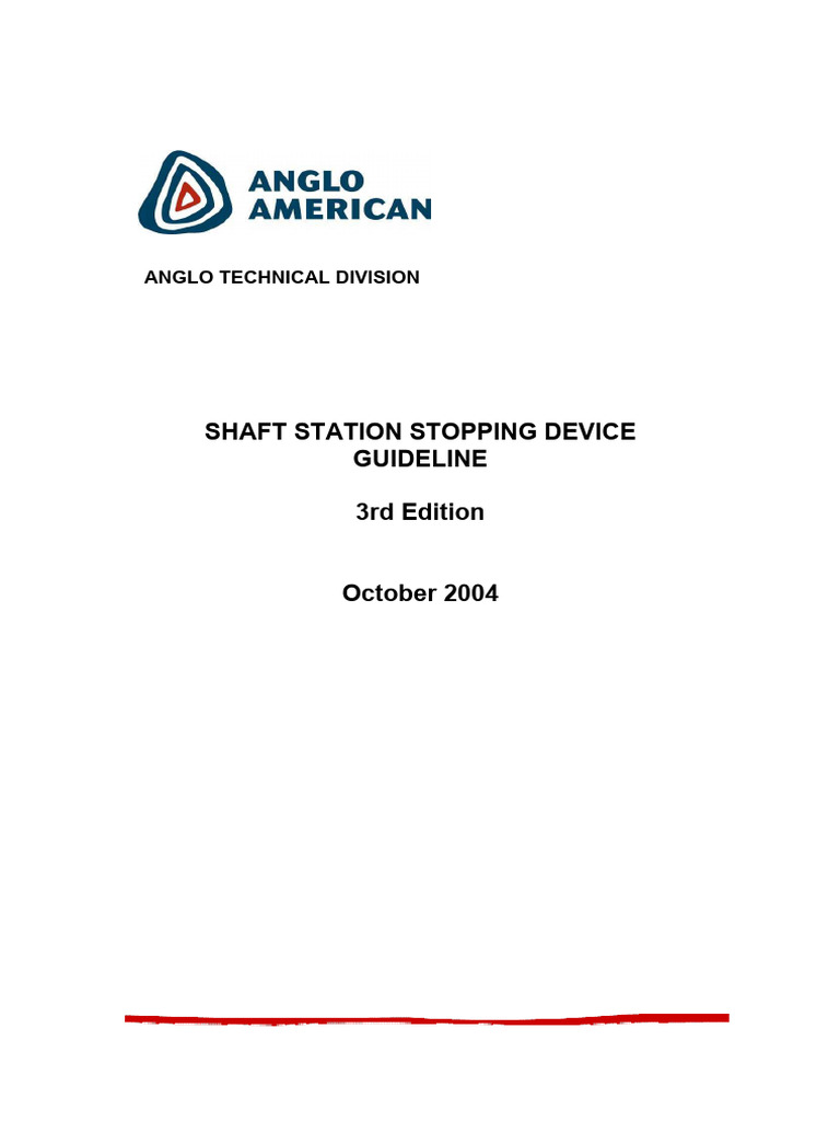Shaft Station Stopping Devices GuideLine 3rd Edition | PDF | Fracture ...