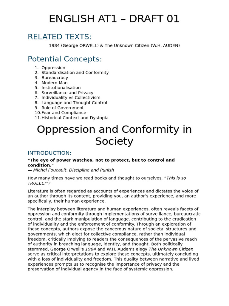 English Advanced At1 - Multimodal Draft 01 | PDF | Privacy