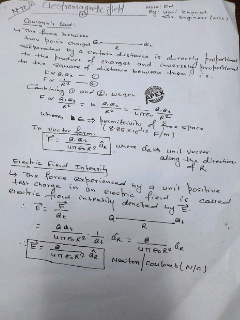 Electromagnetic Field and Wave | PDF