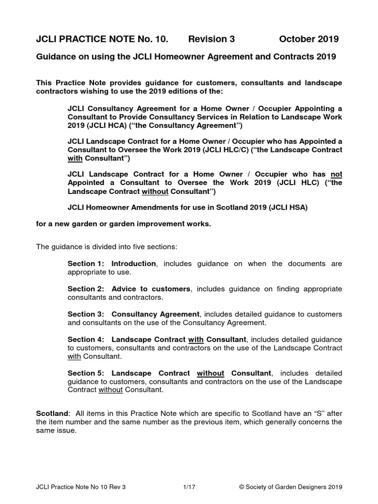 JCLI Practice Note 10 Revision 3 | PDF | Consultant