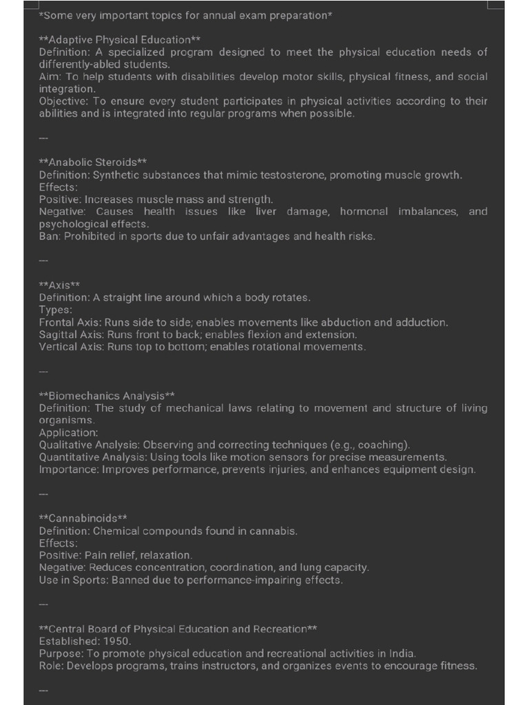 Physical Ed. | PDF