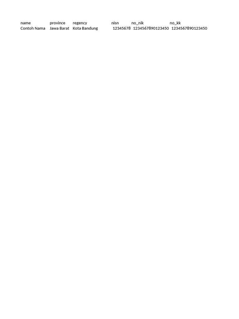 Student Import Template Pdf