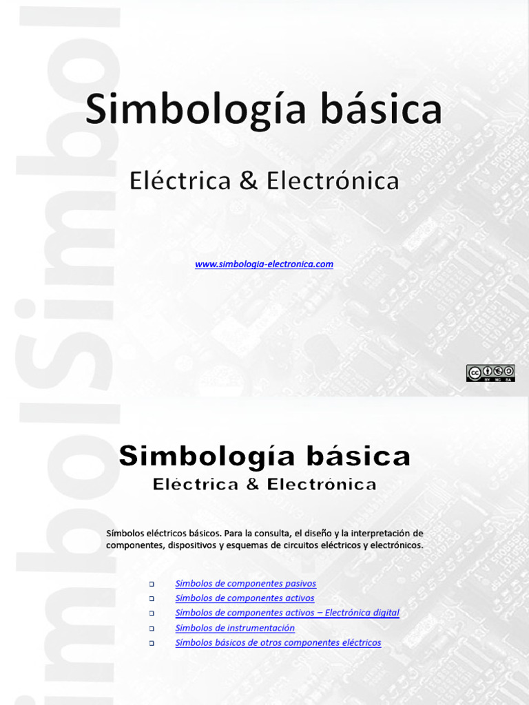 Símbolos Básicos de Electrónica y Electricidad | PDF