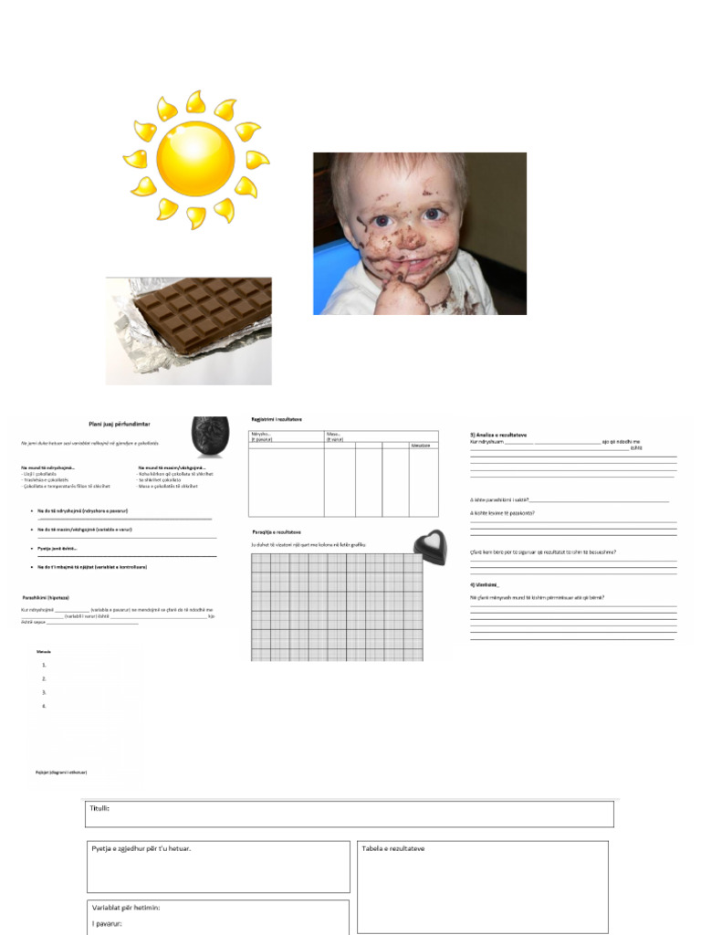 Chocolate Investigation Year 5-6 | PDF