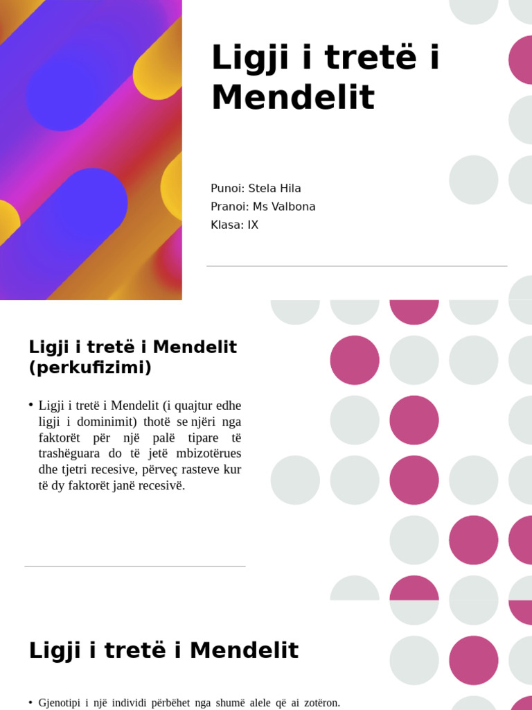 Ligji I Mendelit | PDF