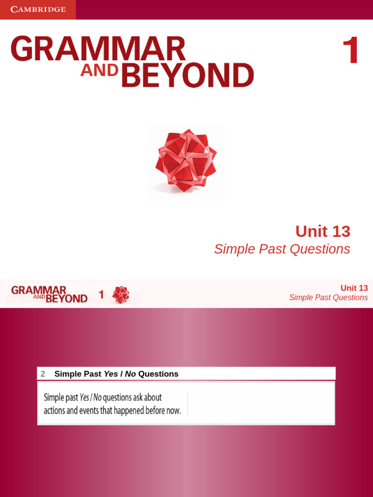 Simple Past Questions Guide | PDF