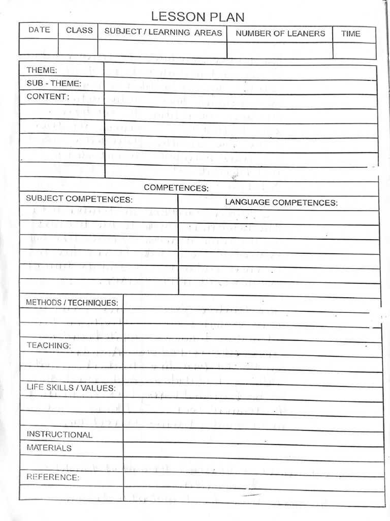 Lesson Plan | PDF